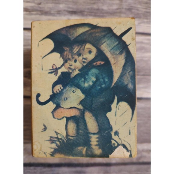 Hummell | Accents | Vintage Hummel Wooden Boy And Girl Under And ...